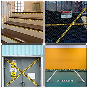 Frienda 11 Pcs Construction Birthday Party Supplies Plastic Traffic Cone Caution Tape Safety Road Parking Construction Cone Warning Tape for Halloween Party Outdoor Indoor(7.1 Inch Tall,Classic)