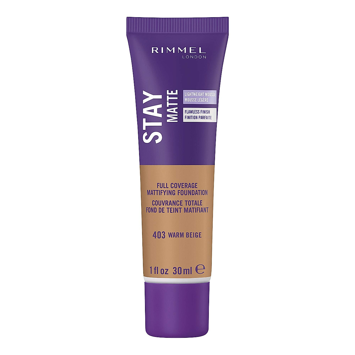 Rimmel Stay Matte Foundation, Warm Beige, 1 Fluid Ounce