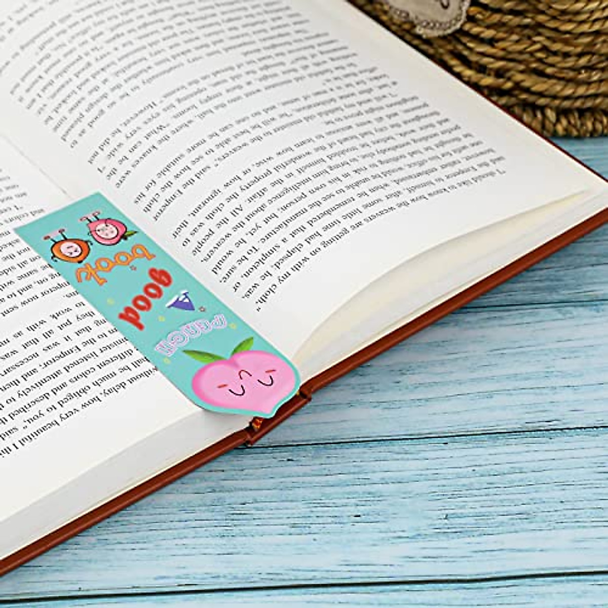 Bookmarks Scratch and Sniff Bookmarks Fruit Theme Scented Fun Bookmarks Assorted Cute Bookmarks for Students, Teens, Food Lovers, 36 Pieces 12 Styles