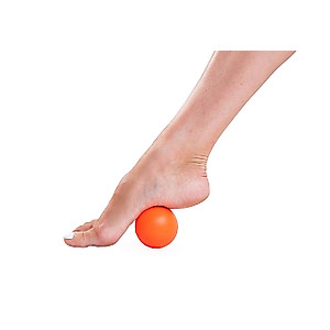 Velocity Massage Lacrosse Ball for Muscle Knots, Myofascial Release, Yoga & Trigger Point Therapy - Firm Rubber Scientifically Designed for Durability and Reliability - Light Blue, 1 Ball