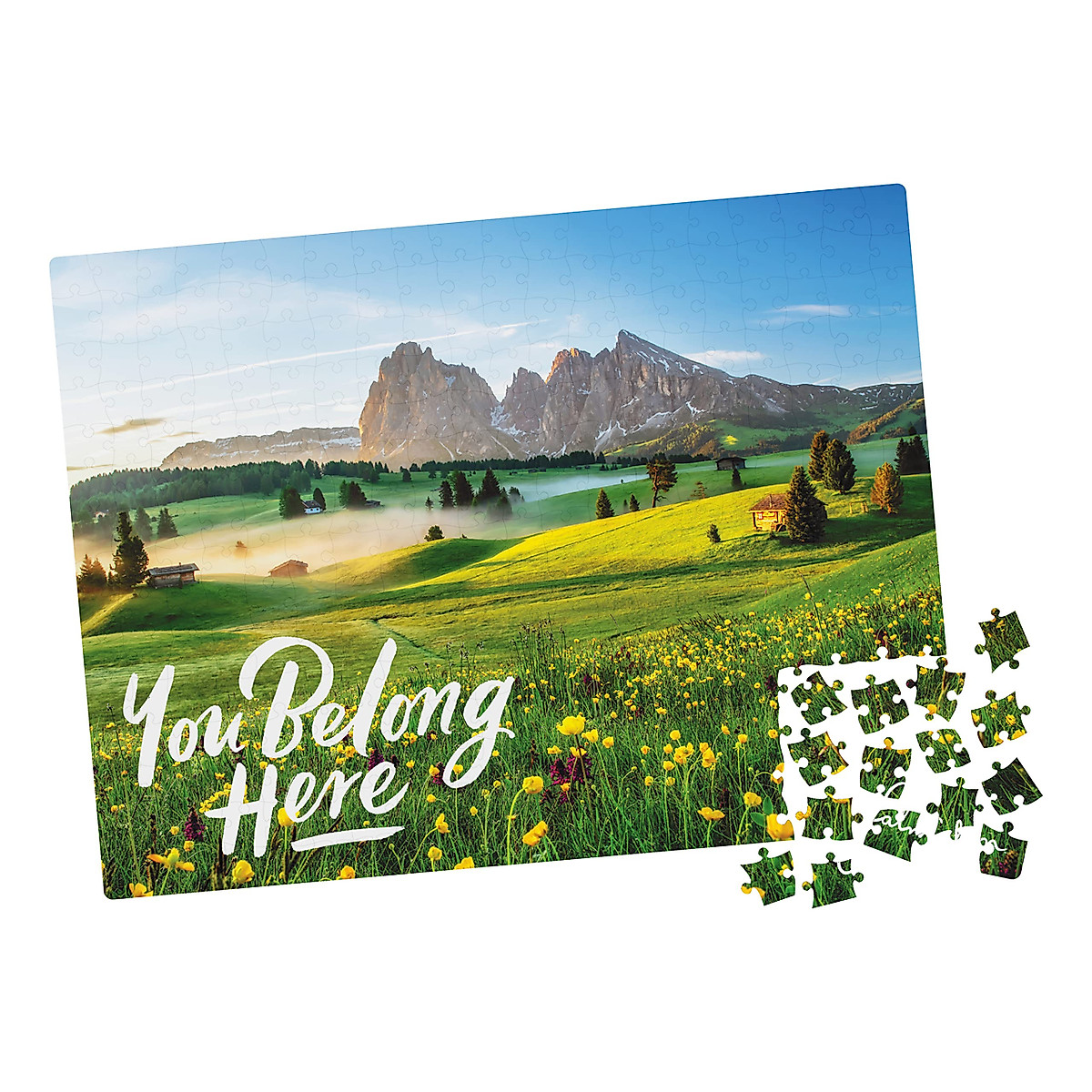 Spin Master 300-Piece Calm Jigsaw Puzzle for Relaxation, Stress Relief, and Mood Elevation, for Adults and Kids Ages 8 and up, You Belong Here