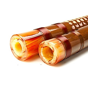 Separable Bamboo Flute Traditional Handmade Chinese Musical Instrument in Key E F G (Key G)