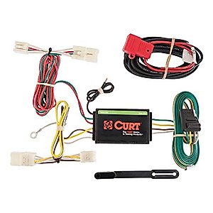 CURT 56165 Vehicle-Side Custom 4-Pin Trailer Wiring Harness, Fits Select Toyota RAV4 , Black