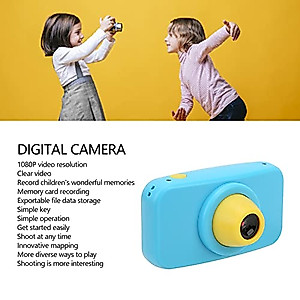 Qinlorgo Children Digital Camera, Kids Camera Supports 64GB Memory Card 1080P HD Innovative for Birthday Gifts for Boys