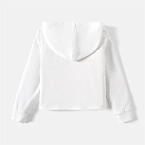 L.O.L. Surprise! Girls Longsleeve Hoodie Kids Pullover Sweatershirts for Girls Top Outfit 5-12 Years White