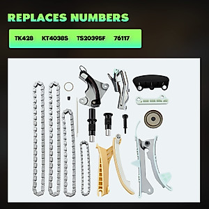 SCITOO Timing Chain Kit for 2005-2010 Ford Mustang 1997-2010 Ford Explorer 1998-2010 Mercury Mountaineer 2001-2008 Mazda B4000 4.0L V6