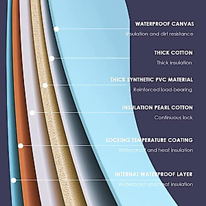 MATHOWAL Portable Bathtub, Foldable Bathtub for Adults, with Water Filling Cushion and Backrest, Suitable Hot Bath Ice (Dark Blue)