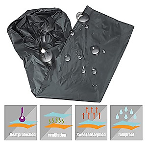 Angoily Cover Outdoor Covers Heater Standing Garden Use Oxford Resistant for Features Snow- Patio with Fabric Zipper Proof Heaters Wind-