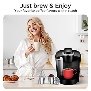 Reusable k Cup Coffee Filters,Universal stainless steel Refillable k-Cups Filter Use for Keurig 2.0 and 1.0 Coffee Makers-brewers(2pack)…