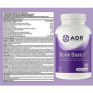 Bone Basics (120 Capsules) Brand: A.O.R Advanced Orthomolecular Research