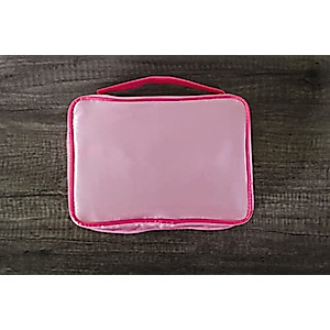 Princess Bible Cover for Girls, Zippered, with Handle, Canvas, Pink, Medium