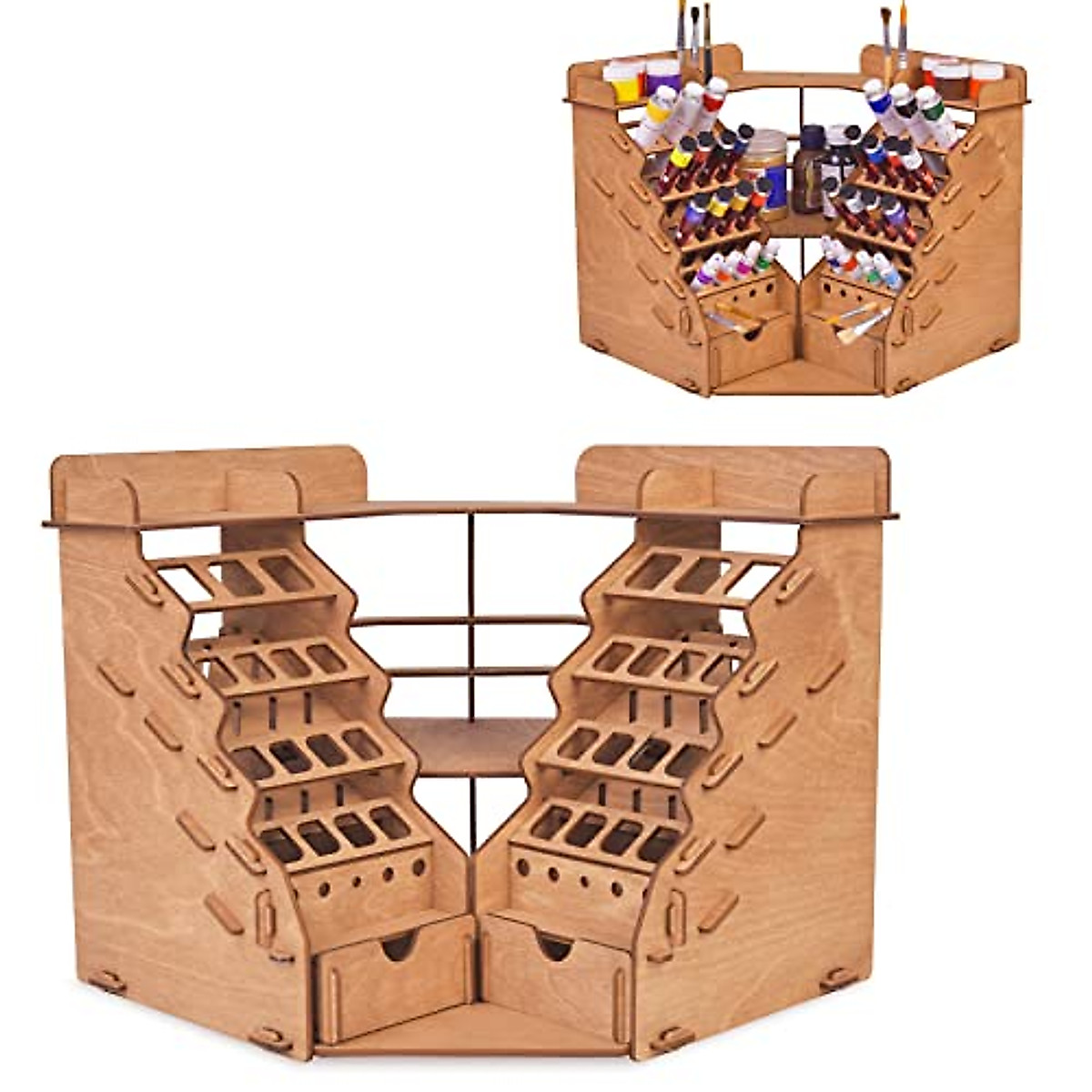 Organize Your Art Supplies with PLYDOLEX Corner Paint Tube Organizer