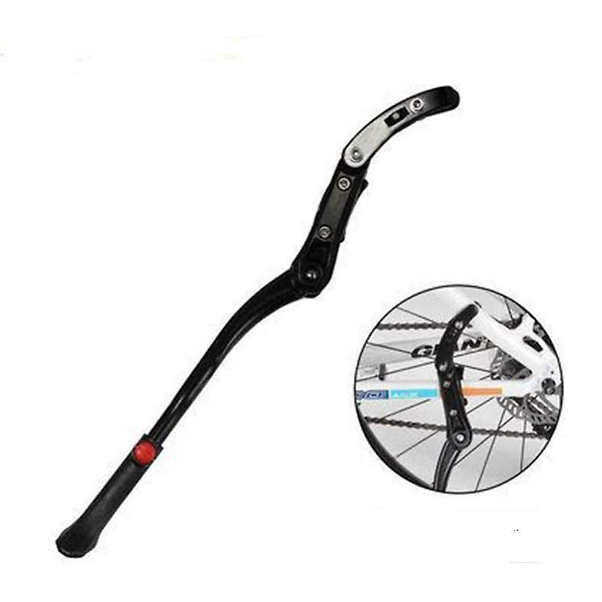 LIOOBO Bike Kickstand Bike Stand Single Sided Support Adjustable for Bike Mountain Road Bike Accessories City Bike Sports Bike Black