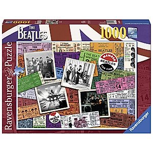 Ravensburger The Beatles Tickets 1000 Piece Jigsaw Puzzle for Adults – Every piece is unique, Softclick technology Means Pieces Fit Together Perfectly
