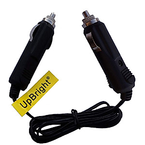 UpBright Car 2 Male Lighter Plug 12V DC Adapter Compatible with SOLAR ESA1 12 Volt KKC-JNC241 Jump-N-Carry 12V/24V Jump Starter K&K KK JNC1224 JNC950 JNC 950 241 1224 Power Supply Cord Battery Charger