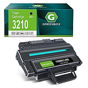 GREENBOX Remanufactured 3210 Toner Cartridge Replacement for Xerox 3210 3220 106R01486 for WorkCentre 3210 3210N 3220 Printer, High Yield 4,100 Pages (1 Black)