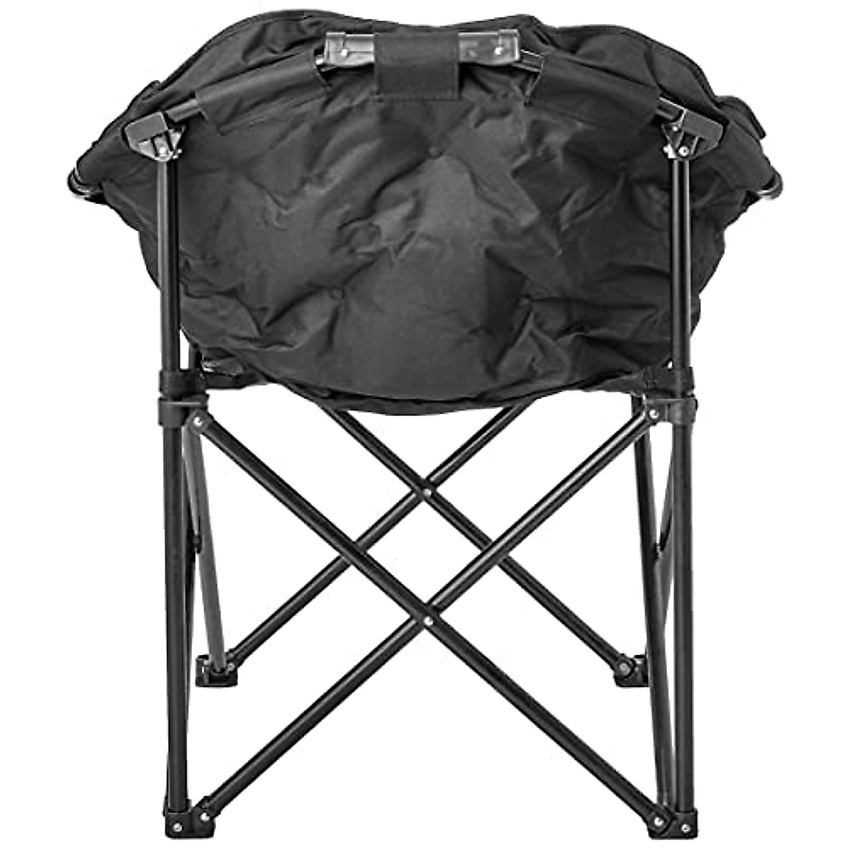 Urban Shop Sherpa Club Chair, Black 31.8D x 28.7W x 35.4H in