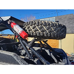 Goldfire Universal Vehicle Adjustable Quick Release Roll Bar Fire Extinguisher Mount Holder Brackets, Fire Extinguisher Mount for Car UTV