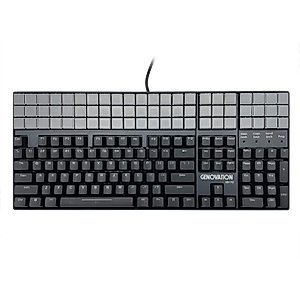 Genovations Wired 66 Keys Keyboard Programmable USB, Keyboard, Black