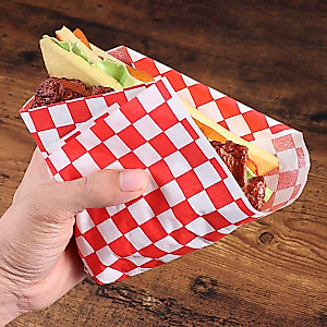 DYYSTORE 50Pcs/wax Paper Greaseproof Paper Food Packaging Parchment Paper French Fries Burger Cake Sandwich Wrapping Paper Baking Paper.