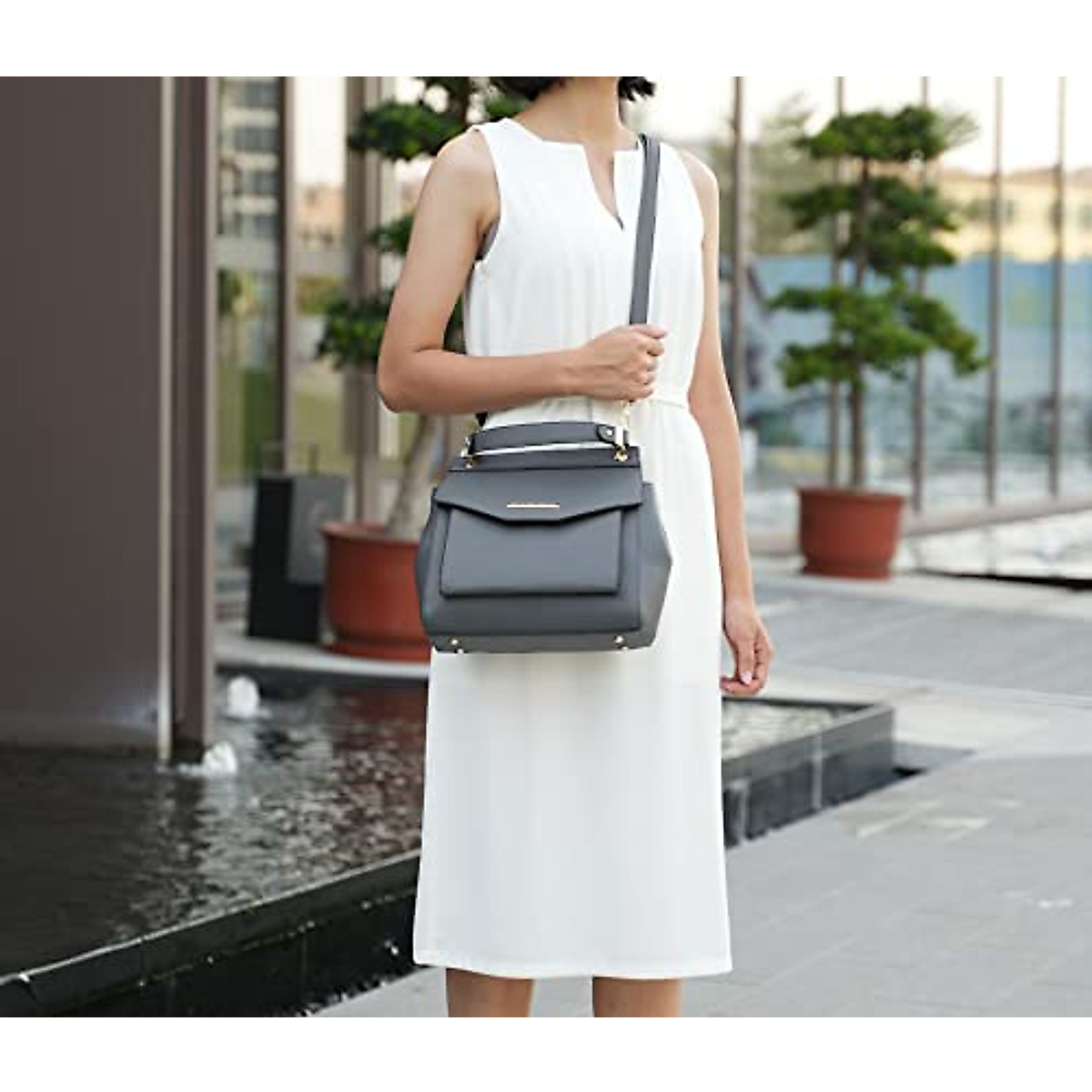 MKF Collection Satchel Convertible Handbag, Women’s Backpack, Satchel & Crossbody 3-in-1 Top-Handle Purse