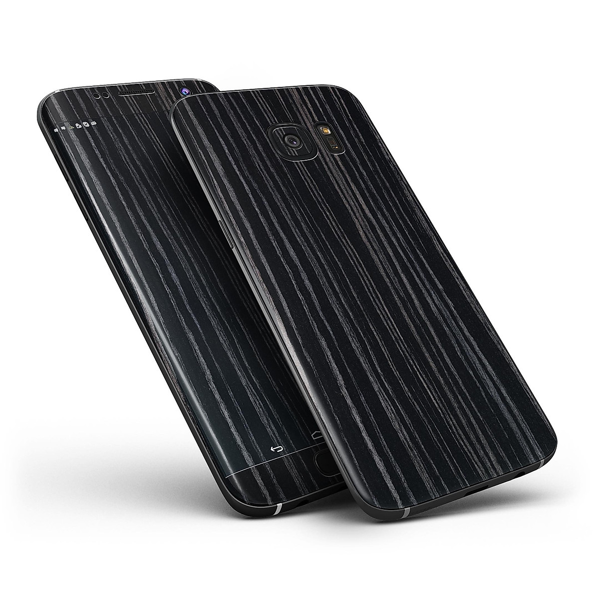 Design Skinz Design Skinz Black Wood Texture Full-Body Wrap Decal Skin-Kit for The Galaxy S9 Plus