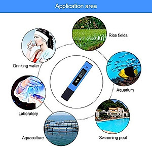 Y-LKUN Water Quality Meter Protable LCD Digital PH Meter Pen of Tester Aquarium Pool Water Tester Measuring Tool Moisture Meter