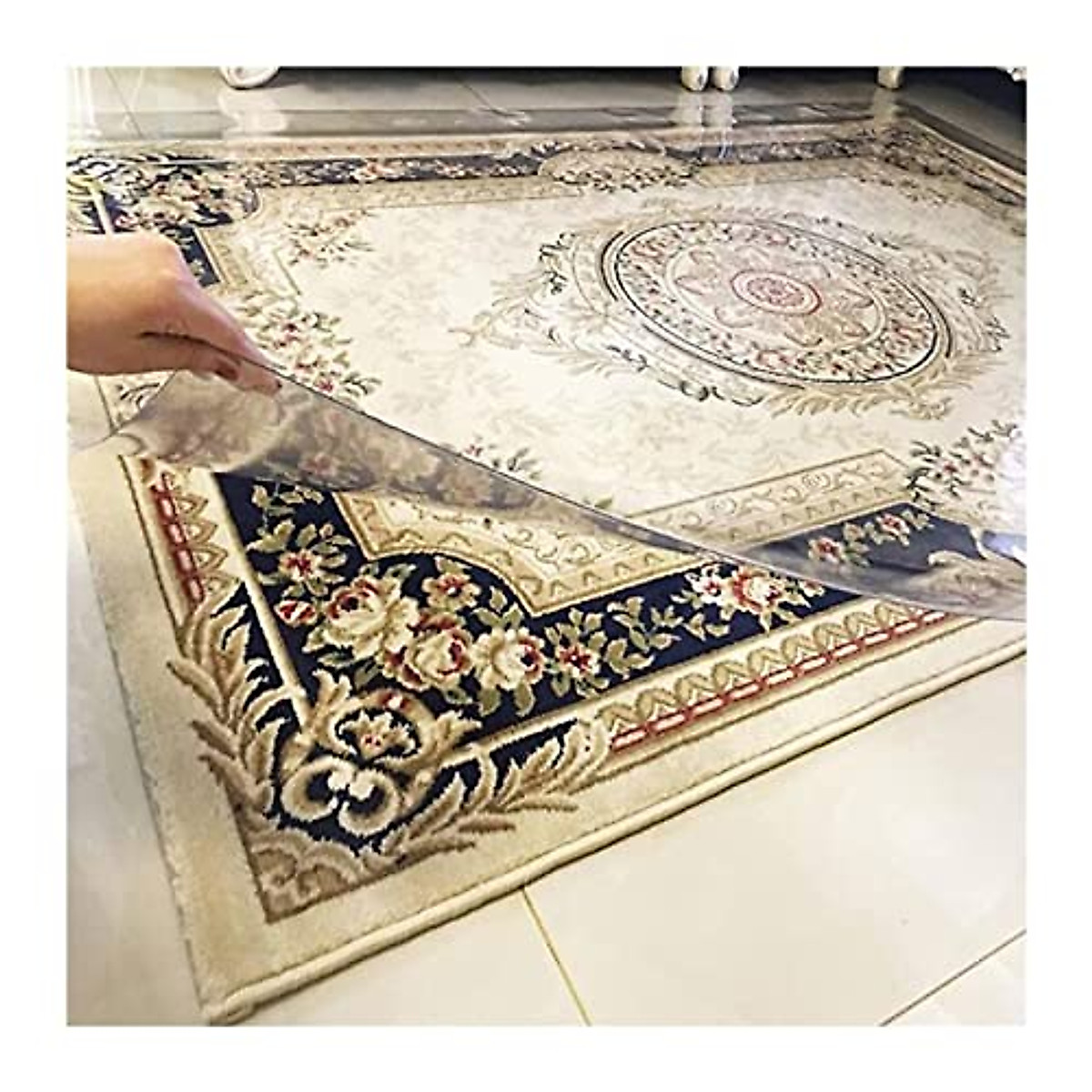 Clear PVC Desk Chair Mat Chair Mat for Hard Wood Floors Clear Rectangle PVC Floor Mat Protector with Lip,1.5mm Thick,80/100/120cm wide, Anti-Oxidation, Can be Cut,Clear Vinyl Plastic Floor Runner Prot