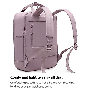 HotStyle VIAZ Vintage Backpack for Work, Travel, College, with Separate 15.6" Laptop Compartment & Trolley Sleeve, Ashrose