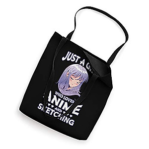 Just A Girl Who Loves Anime and Sketching Teen Girls Tote Bag
