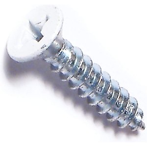 Hard-to-Find Fastener 014973160067 Phillips Flat Hinge Screws, 7 x 3/4, Piece-35,White