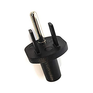 StaticTek Banana Jack Outlet Plug Adapter | Universal Ground 3 Prong Outlet Earth Connection | ESD Control | Black Light Weight Unbreakable Plastic | 1 Piece | STI - DES - 09838