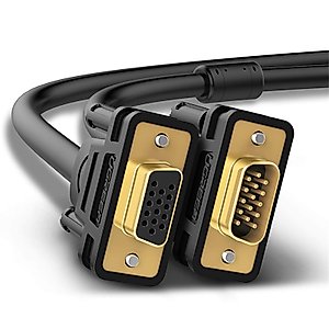 UGREEN VGA Extension Cable SVGA Male to Female HD15 Monitor Video Adapter Cable Support 1080P Full HD for Laptop, PC, Projector, HDTV, Display 6FT