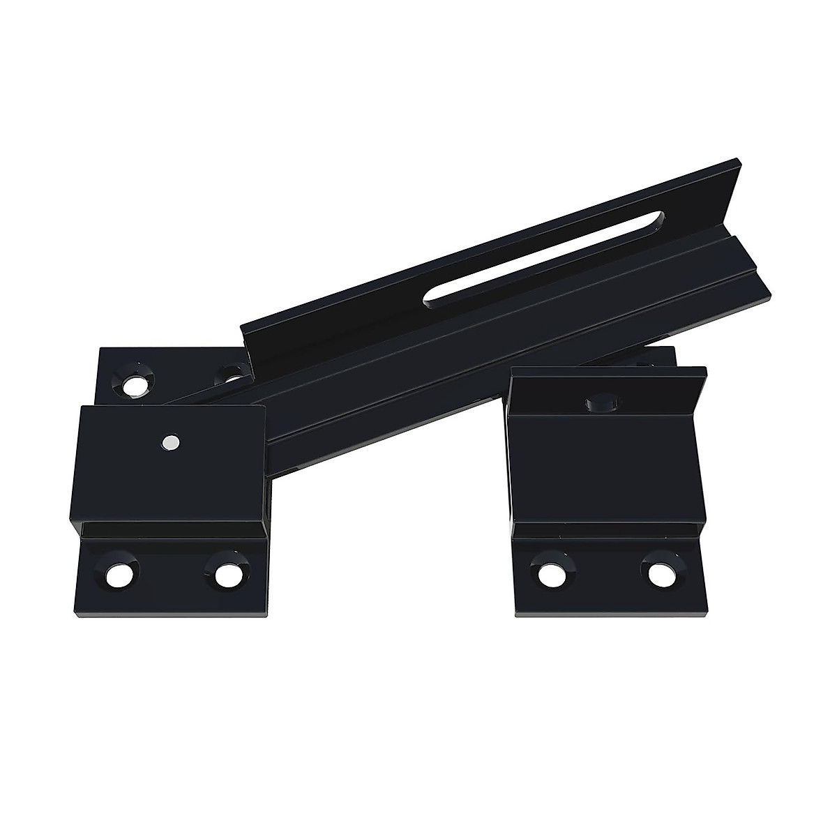 VANROUG Flip Gate Latch Lock with Padlock Hole, Aluminum Alloy Adjustable Door Latch Barn Door Lock Fence Door Lock Latch for Outdoor Gate, Barn Door, Shed, Garage, Yard (1)