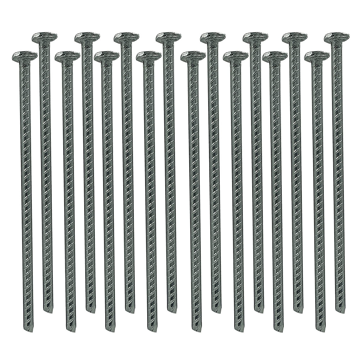 Electriduct 14" Rebar Spikes 1/2" Diameter (Pack of 16) Anchor Kit Galvanized Steel - Asphalt Mounting Hardware for Parking Curbs, Speed Bumps, Wheelchair Ramps, Cable Protectors, Cord Covers