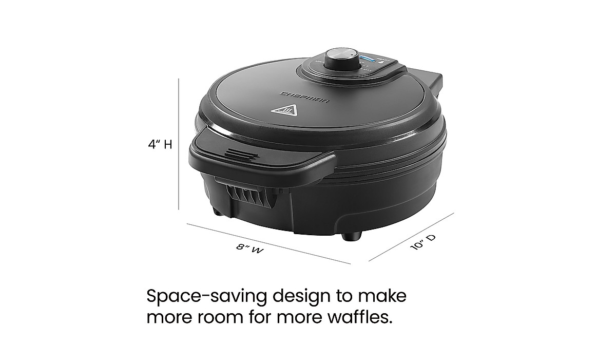 Chefman Anti-Overflow Waffle Maker - Mess-Free Cooking