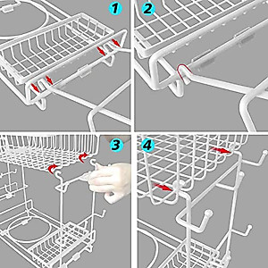 Ronanemon Mug Holder Stand, Countertop Mug Tree,Capsule Storage, Coffee Mug Rack for Coffee Bar Decor Accessory & Kitchen Organizer(White)