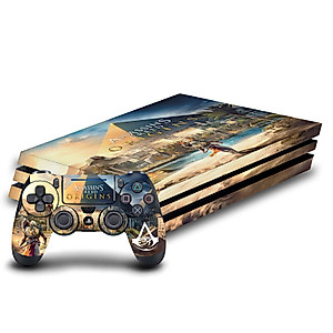 Head Case Designs Officially Licensed Assassin's Creed Key Art Bayek Origins Graphics Vinyl Sticker Gaming Skin Decal Compatible with Sony PlayStation 4 PS4 Pro Console and DualShock 4 Controller