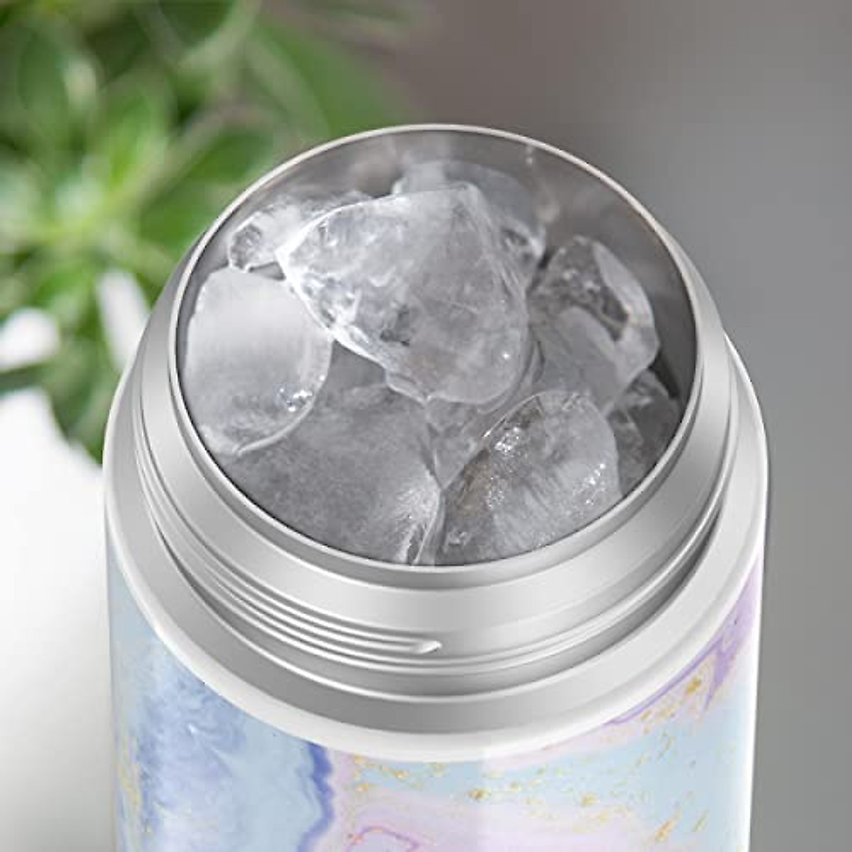 THERMOS FUNTAINER 12 Ounce Stainless Steel Vacuum Insulated Kids Straw Bottle, Dreamy