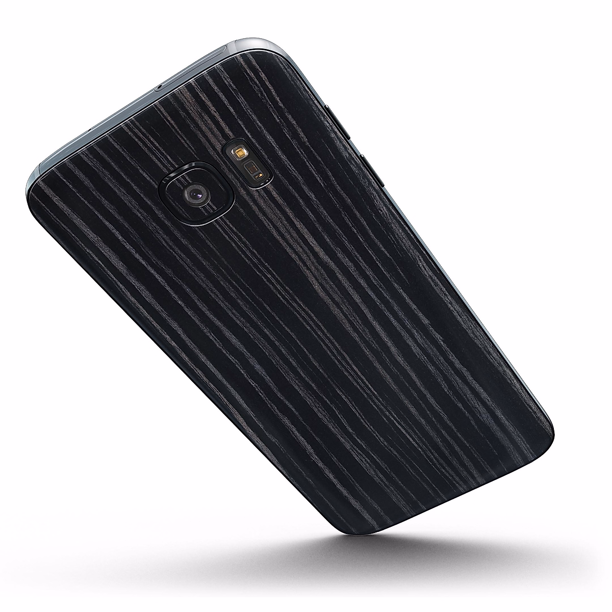 Design Skinz Design Skinz Black Wood Texture Full-Body Wrap Decal Skin-Kit for The Galaxy S9 Plus