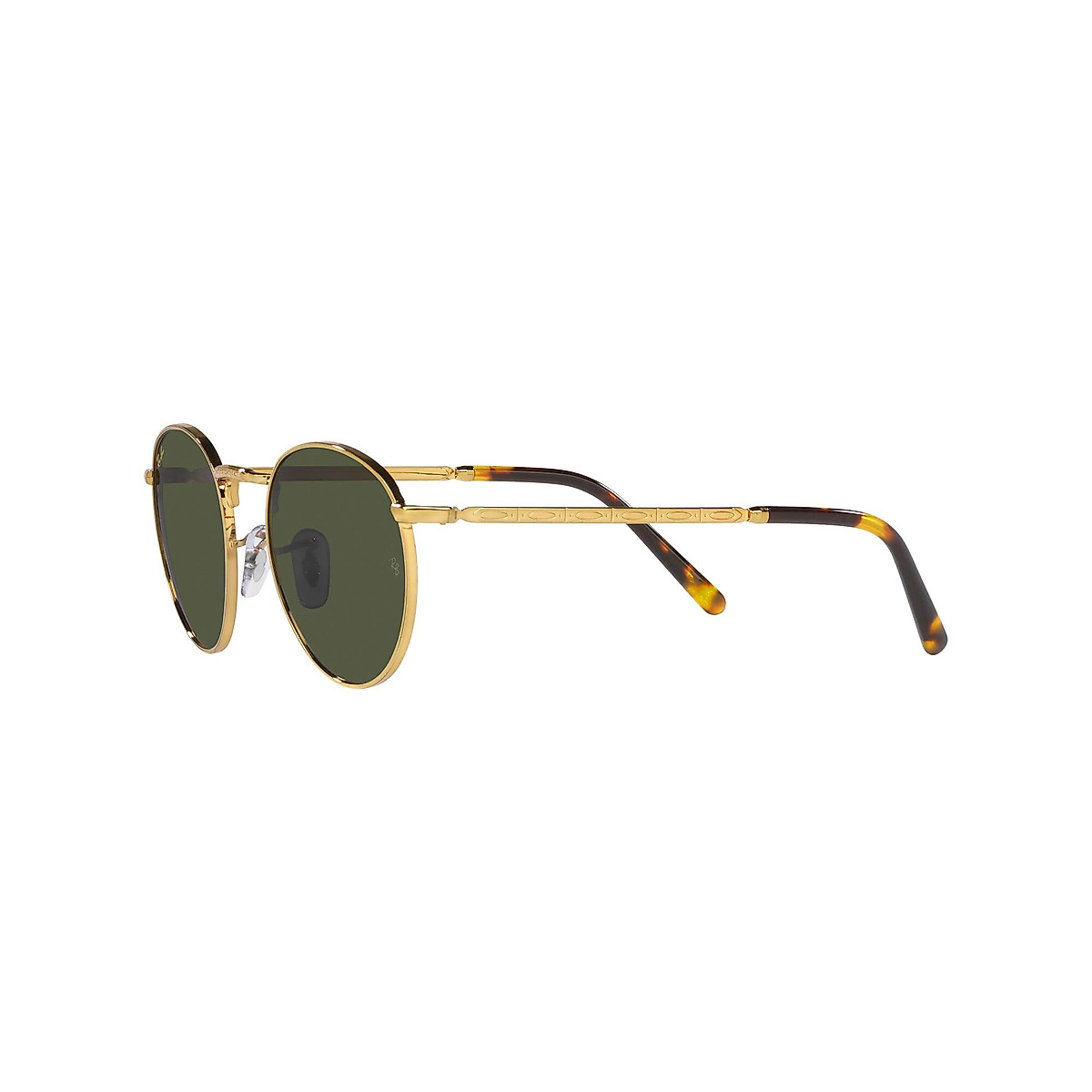 Ray-Ban RB3637 New Round Sunglasses, Legend Gold/Green, 50 mm