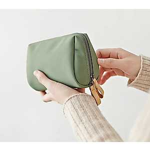 Vviitop Small Makeup Bag for Purse, Makeup Pouch Small Cosmetic Bag Mini Portable Handbag for Women and Girls (Emerald Green)