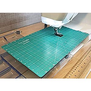 Sew Steady Free Motion Quilting Slider Mat Grid Marked 12 x 20 with Tacky Back