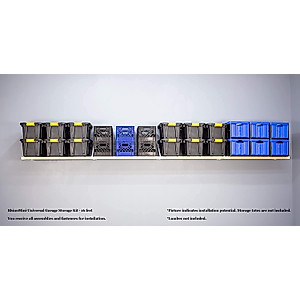 RhinoMini Universal Garage Storage Kit - 16 feet