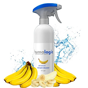 HUMALOGIC Natural Carpet Cleaner Solution | Natural Cleaner Powered by Bananas | Eliminate Dirt, Stains, and Odors Permanently with Nano-technology, Bananas, and Water | No Poisons, No Fragrance