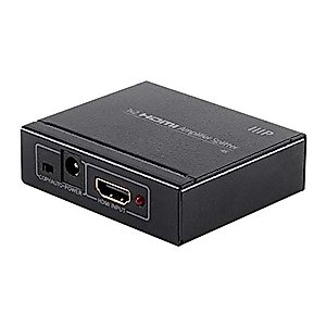 Monoprice Blackbird 4K 1x2 HDMI Amplifier Splitter |48-bit Deep Color, 3D Video Support (Compatible with PS4/5 Xbox Apple TV Fire Stick Roku Blu-Ray Player)