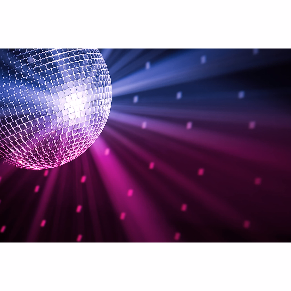 The Dreidel Company Mirror Disco Ball 7" Inch, Silver Hanging Ball with Attached String for Ring, Reflects Light, Fun Party Home Bands Decorations, Party Favor (Single)