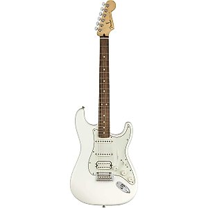 Fender Player Stratocaster HSS Electric Guitar, with 2-Year Warranty, Polar White, Pau Ferro Fingerboard