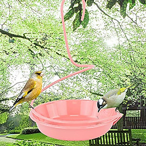 Happyyami Squirrel Feeders 1Pcs Hanging Bird Feeder Garden Birds Water Bowl for Outdoor Hummingbird Feeder Wild Bird Outside Feeders Hanging Squirrel Feeder Humming Bird Feeder