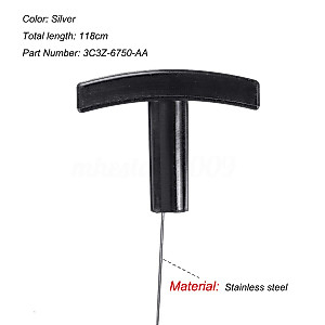 MOCW 3C3Z-6750-AA Engine Oil Dipstick Indicator for 2003 2004 2005 2006 FORD F250 F-350 F-450 F-550 Excursion Super Duty 6.0L V8 Diesel Powerstroke Fluid Level Indicator Dip Stick OE# 3C3Z6750AA